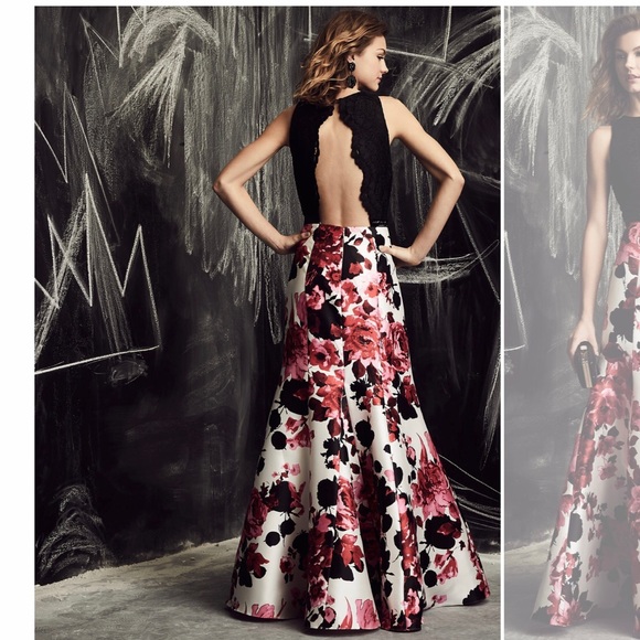 Ignite Evenings | Dresses | Ignite Evenings Floral Print Mermaid Dress ...